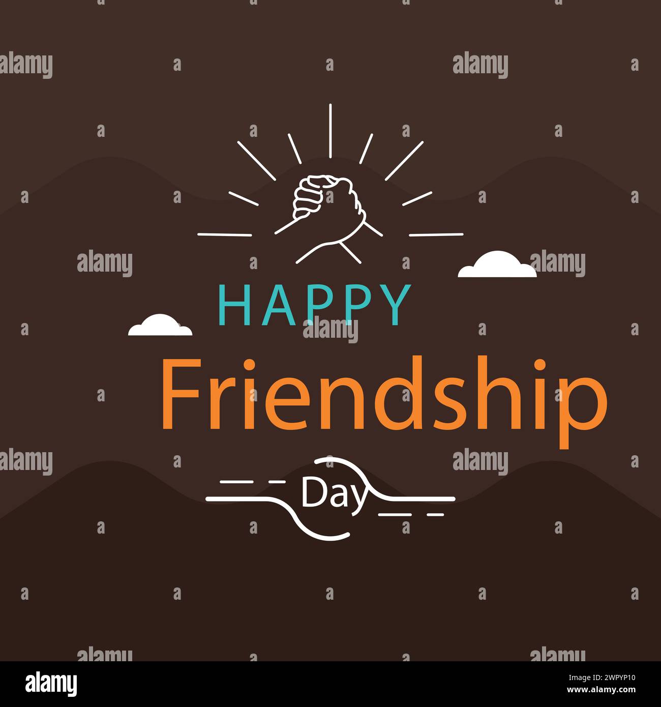 new simple background happy friendship Stock Vector Image & Art - Alamy