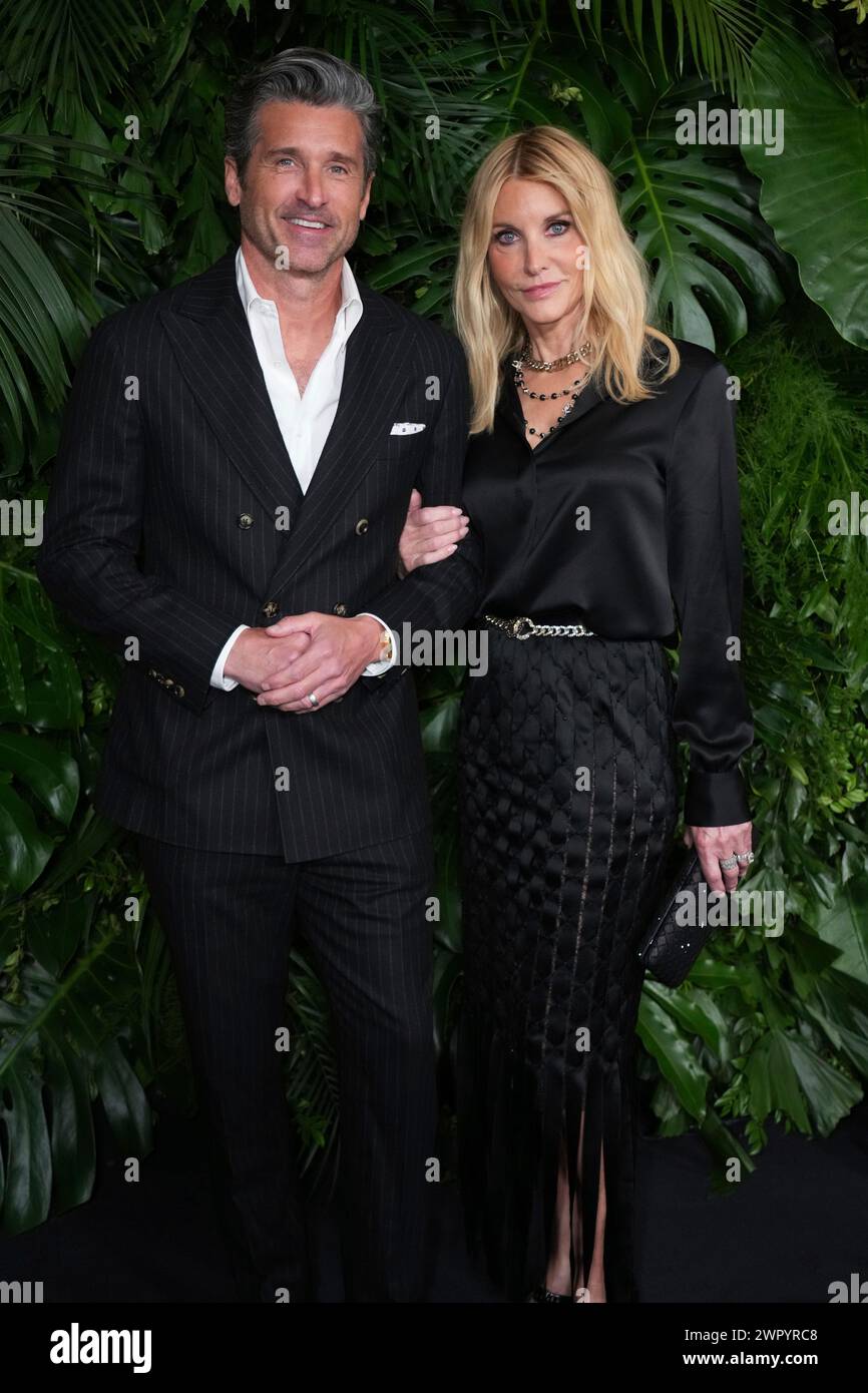 From left, Patrick Dempsey and Jillian Dempsey arrive at Chanel's 15th ...