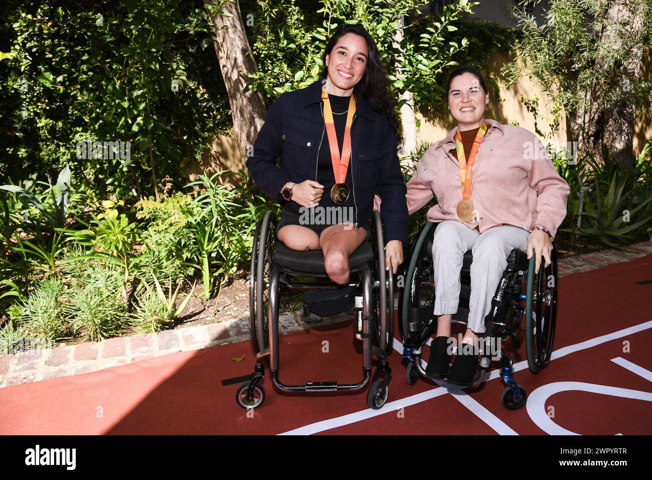 Beverly Hills, USA. 09th Mar, 2024. Natalia Mayara and Mackenzie Soldan walking on the red ...