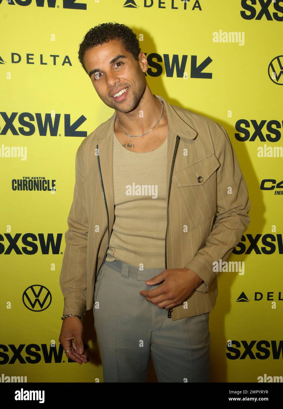 Mason Gooding arrives for the world premiere of "Y2K" during the South ...