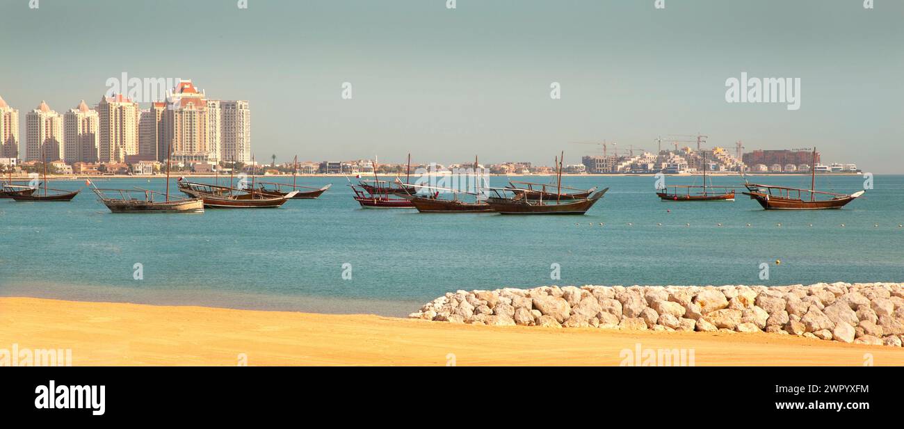Katara beach doha hi-res stock photography and images - Alamy