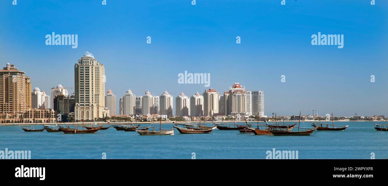Beach scene, Katara Cultural Village, Qatar, Doha Stock Photo - Alamy