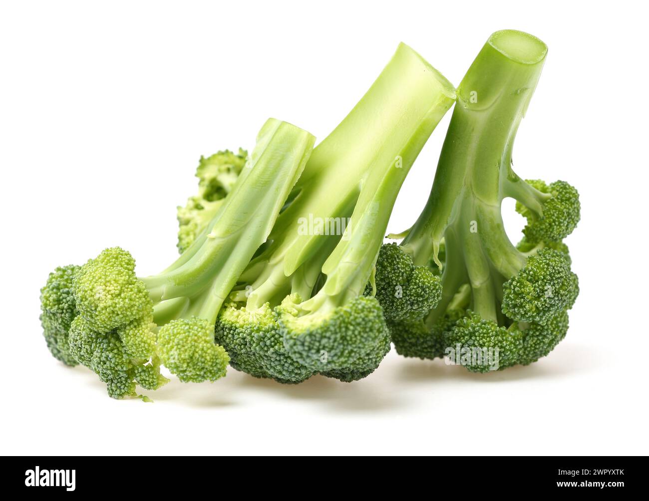 Broccoli vegetable isolated on white background Stock Photo - Alamy