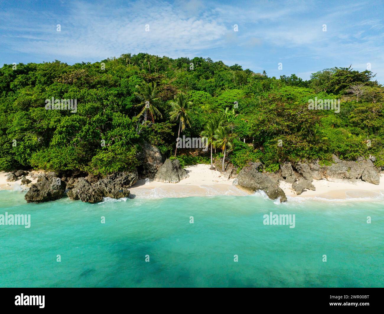 Carabao island beach transparent waves hi-res stock photography and ...