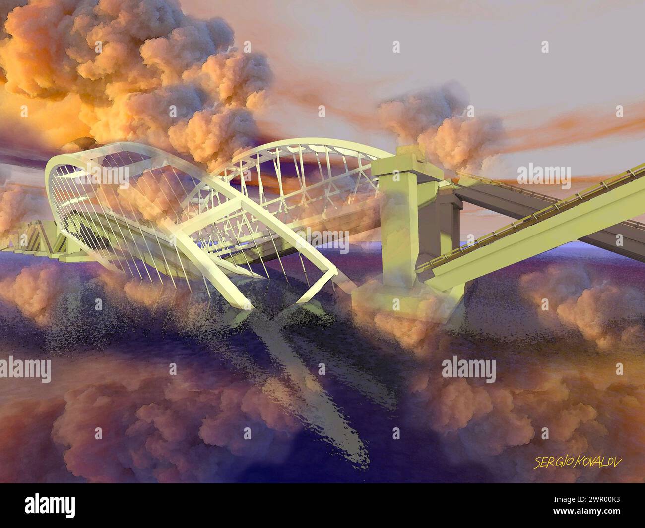 Destroyed bridge ukraine hi-res stock photography and images - Alamy