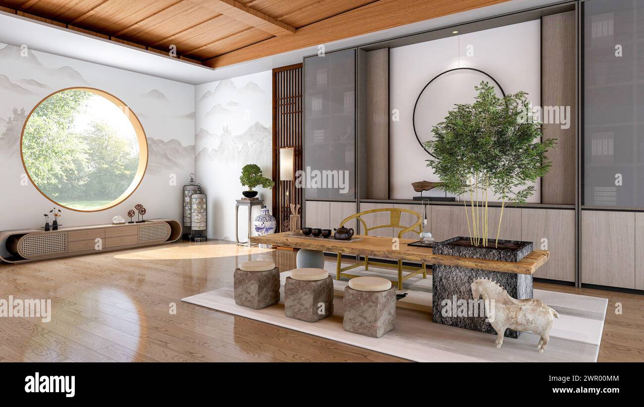 Chinese traditional house interior hi-res stock photography and images ...