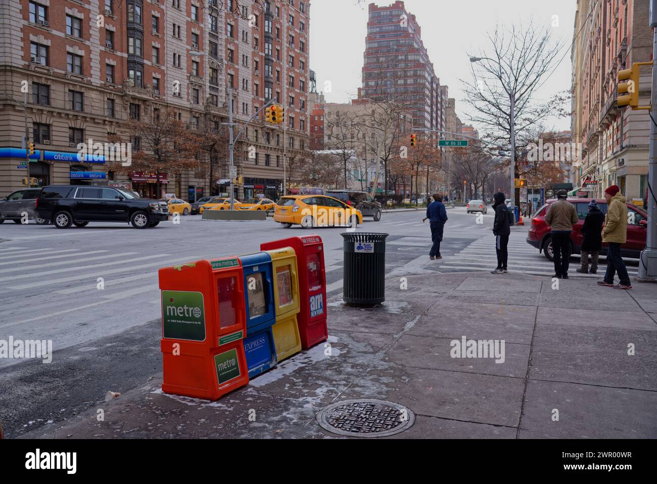 typical shots of manhattan and new york life, traffic signs, squirrels ...