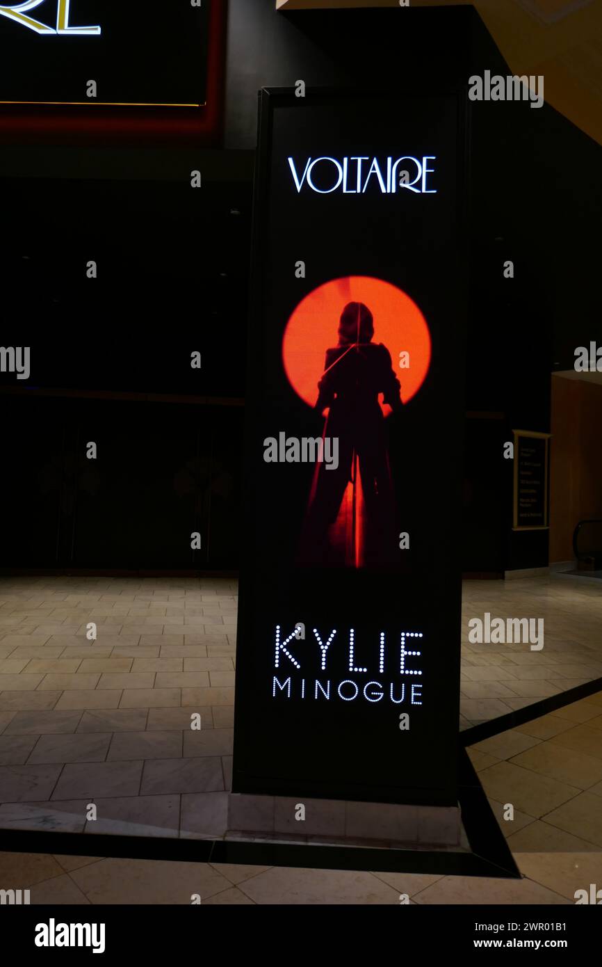 Las Vegas, Nevada, USA 7th March 2024 Singer Kylie Minogue ÒMore Than ...