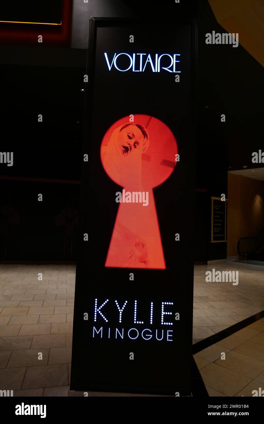 Las Vegas, Nevada, USA 7th March 2024 Singer Kylie Minogue ÒMore Than ...