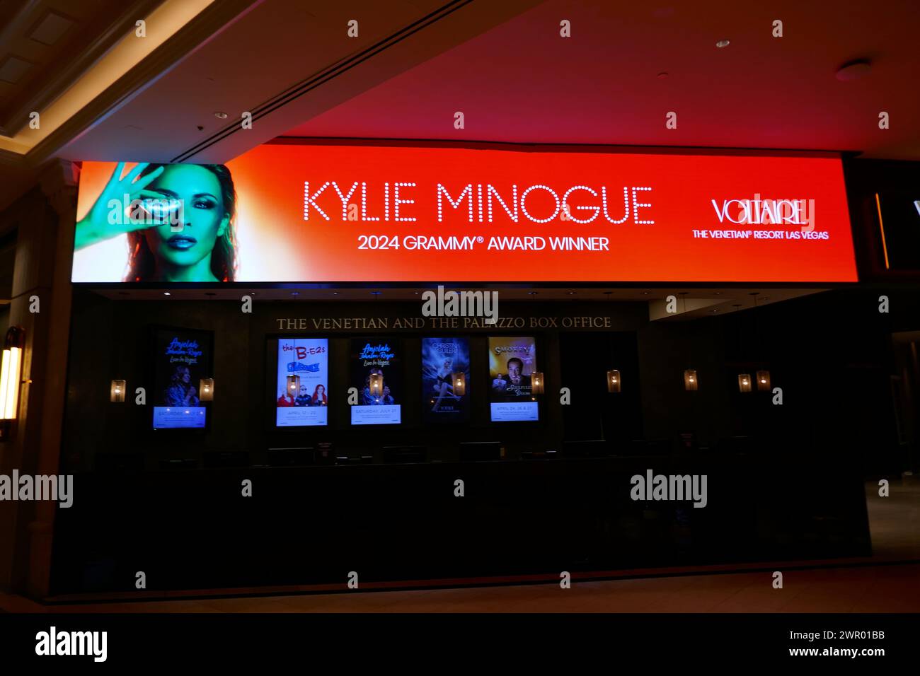 Las Vegas, Nevada, USA 7th March 2024 Singer Kylie Minogue ÒMore Than ...