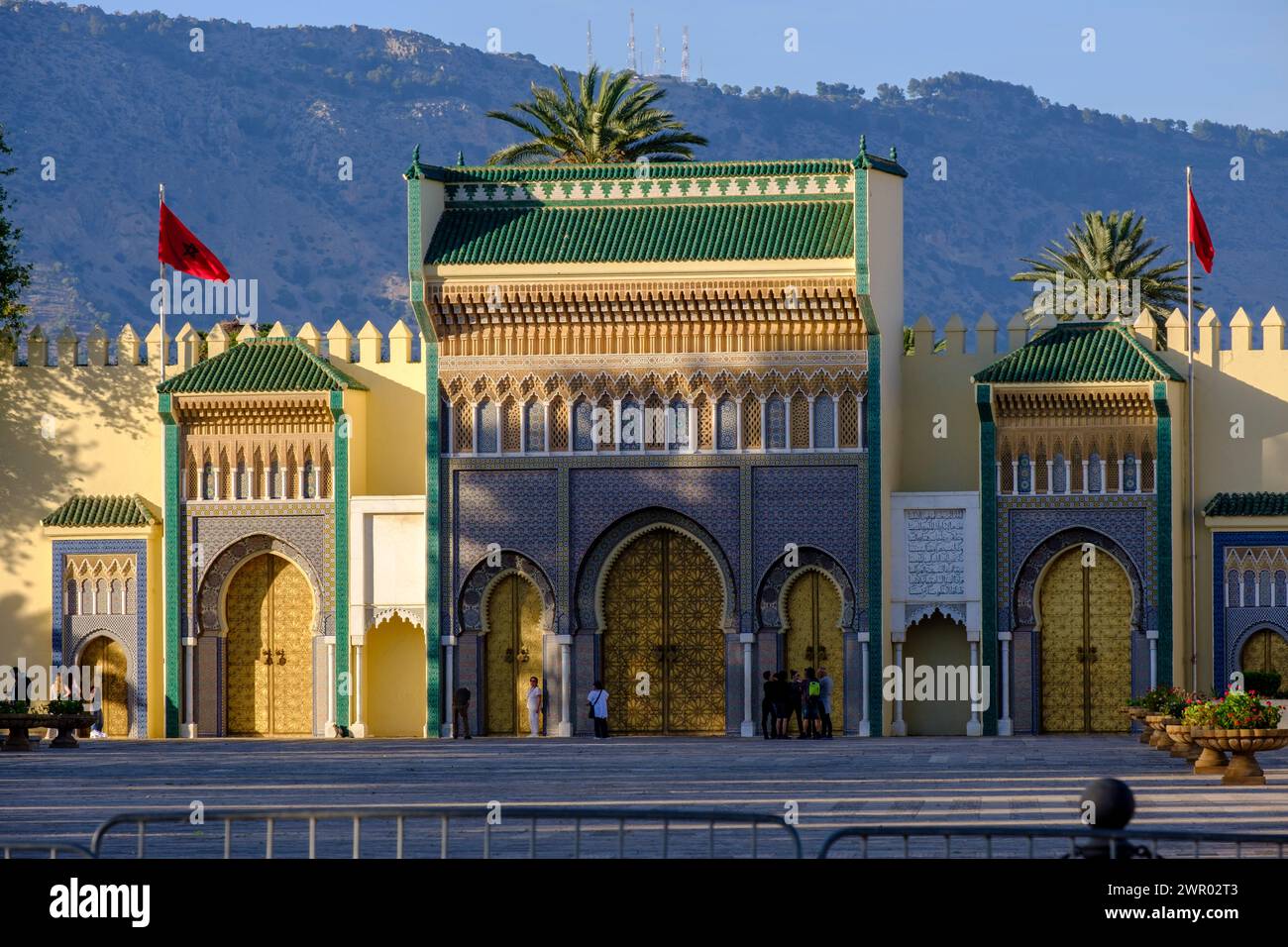 royal palace facade, Fes el-Jdid, Fez, morocco, africa Stock Photo - Alamy