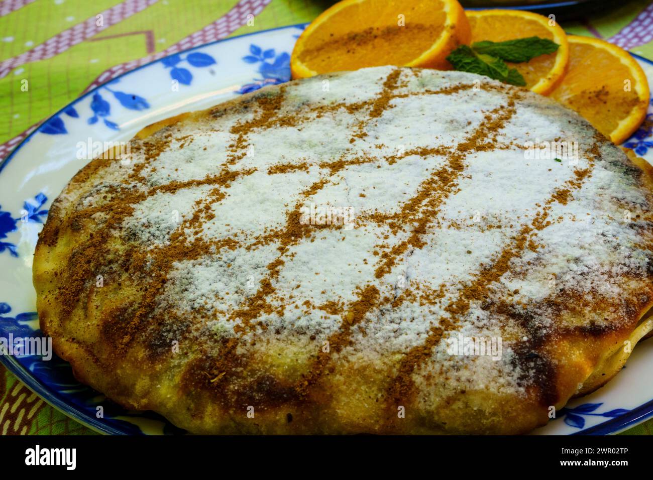 Moroccan pastilla cake, Fez, morocco, africa Stock Photo - Alamy