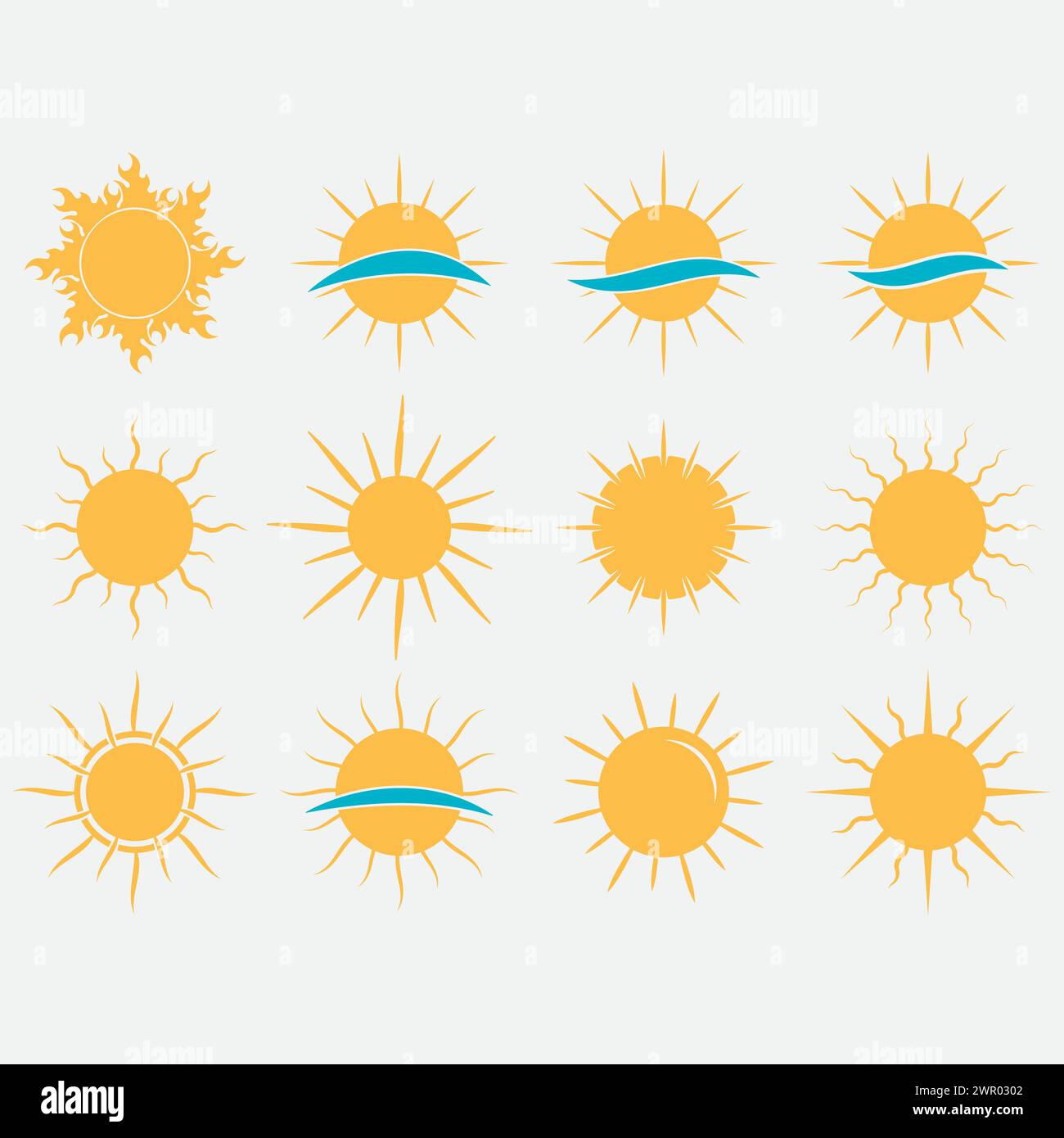 collection of vector logos about the sun Stock Vector Image & Art - Alamy