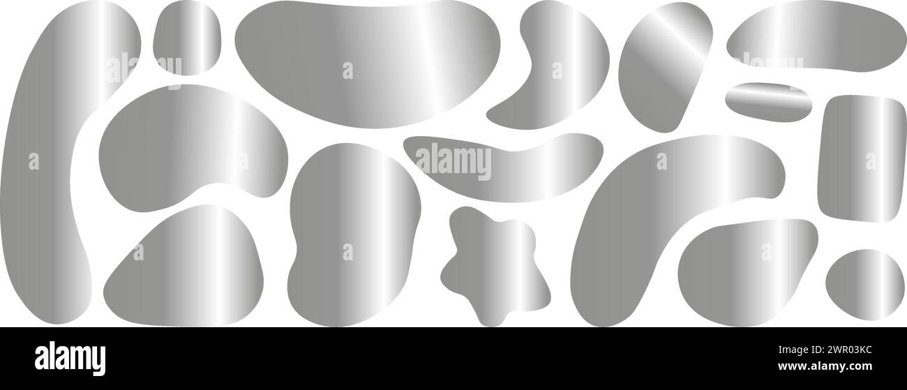 Vector silver paint splash splatter hi-res stock photography and images ...