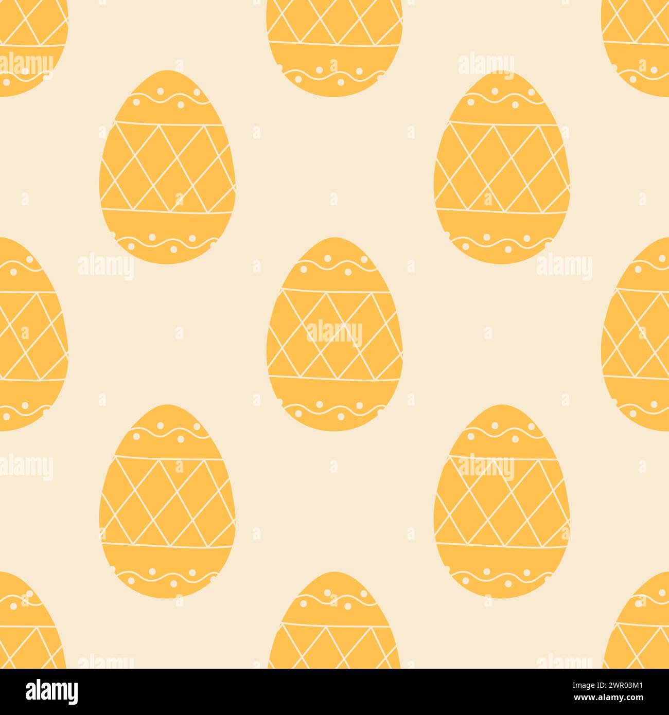 Seamless patterns with Easter eggs. Traditional religious Easter ...