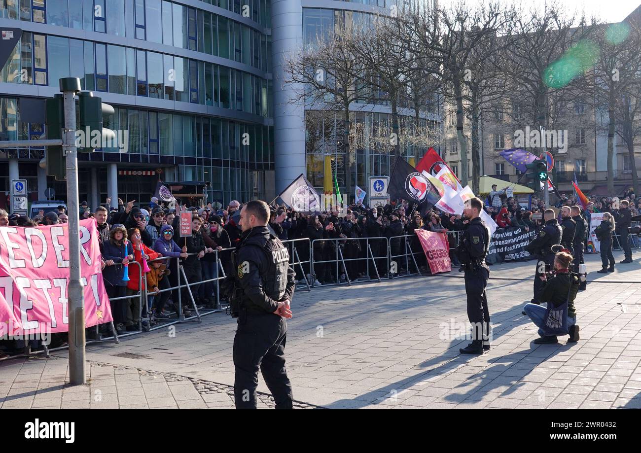 Demo Chemnitz 09.03.2024, Chemnitz, Demonstration Die Kleinstpartei Freie Sachsen hat für ...
