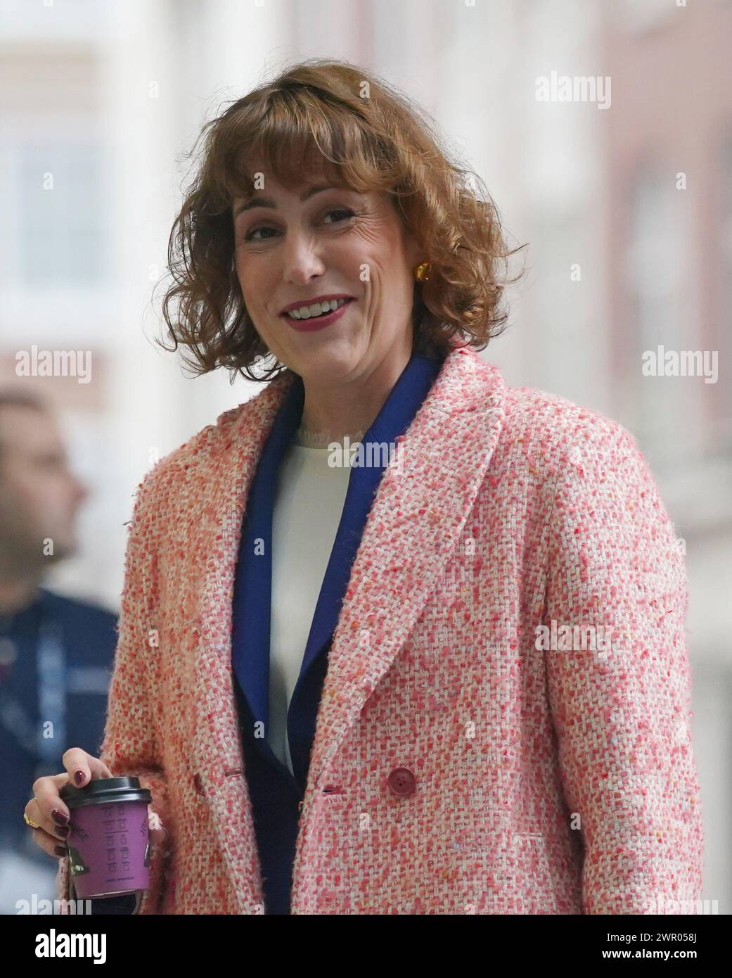 Health Secretary Victoria Atkins arrives at BBC Broadcasting House in ...