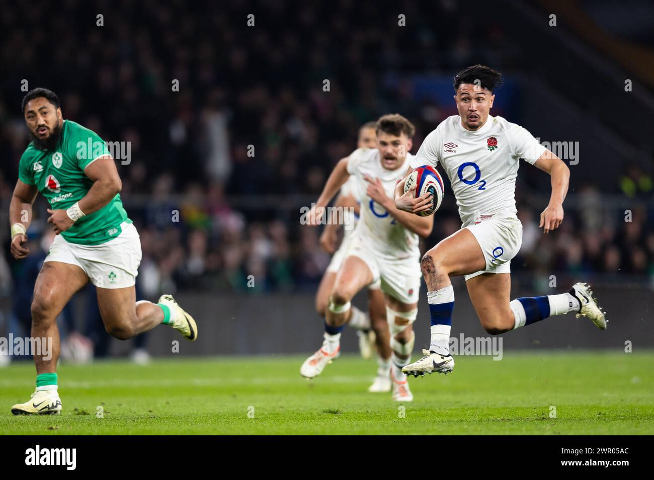 Marcus Smith of England during the 2024 Six Nations Championship, rugby ...