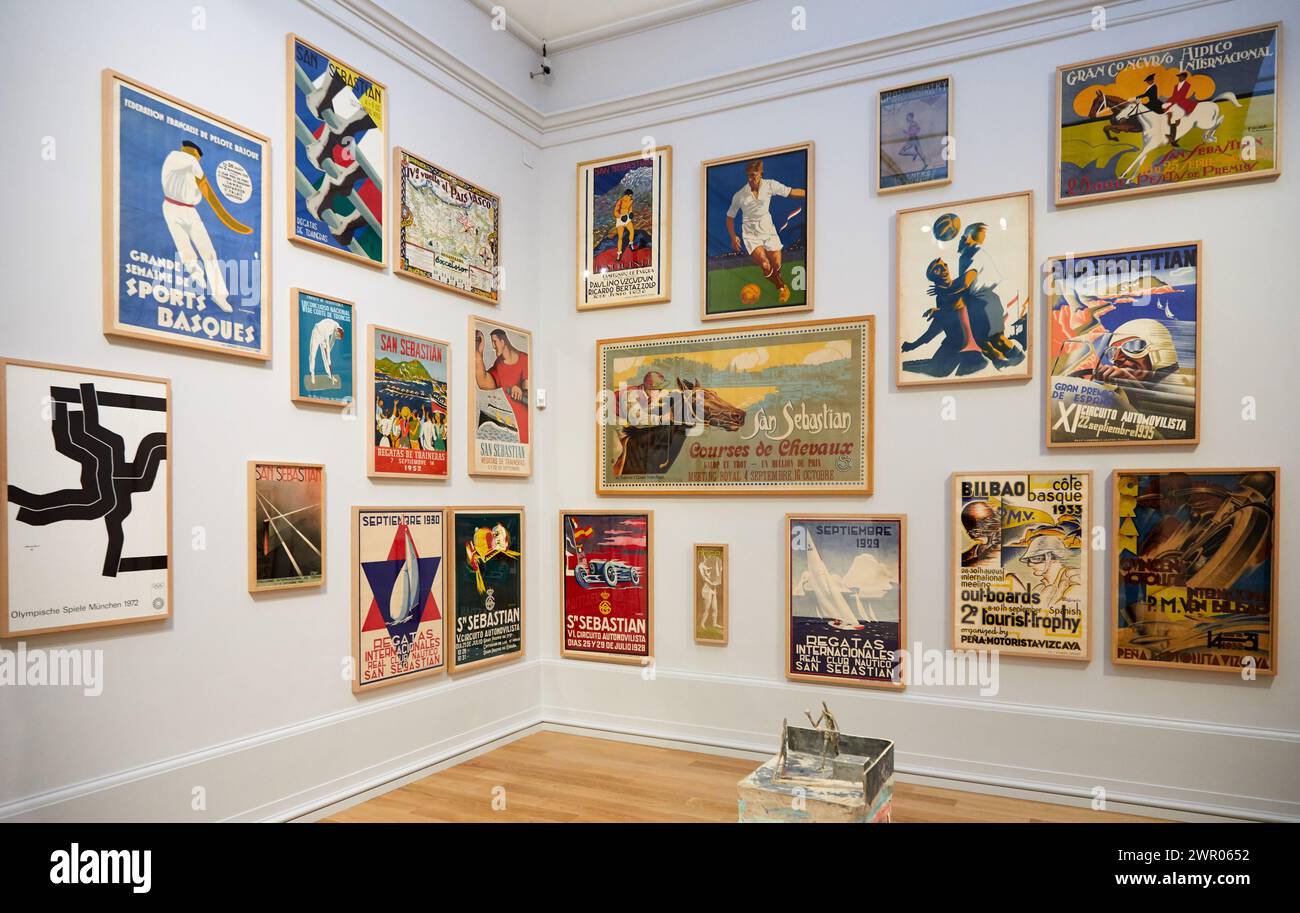 Group of sporting posters produced in the Basque Country between 1920 ...