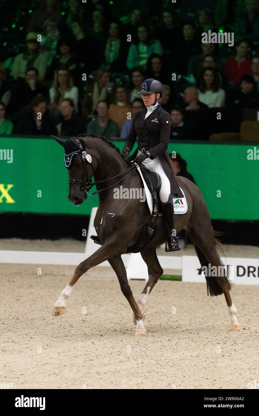 DenBosch, Netherlands - March 9, 2024. Isabell Cool of Belgium competes ...