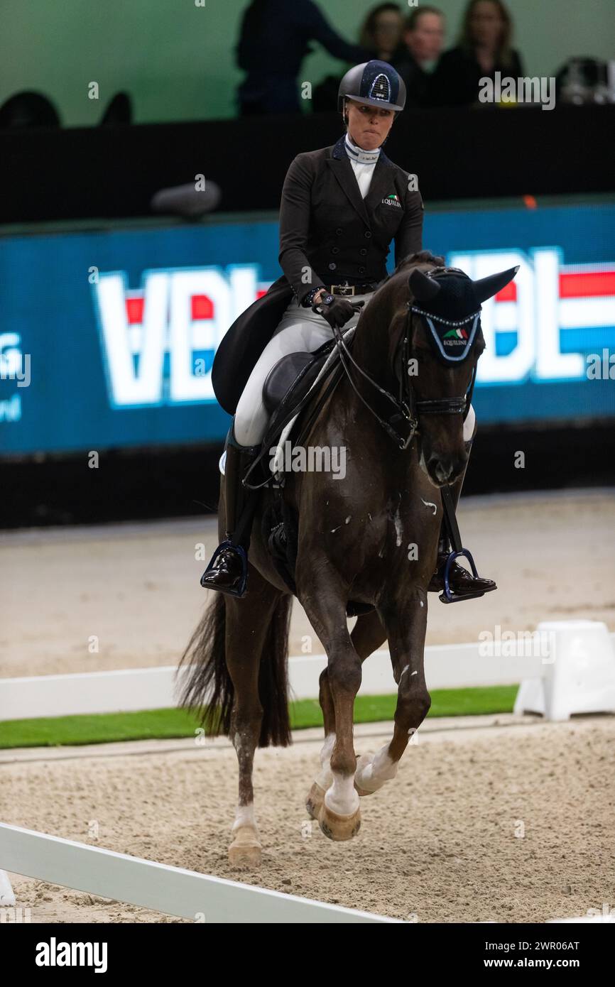 DenBosch, Netherlands - March 9, 2024. Isabell Cool of Belgium competes ...