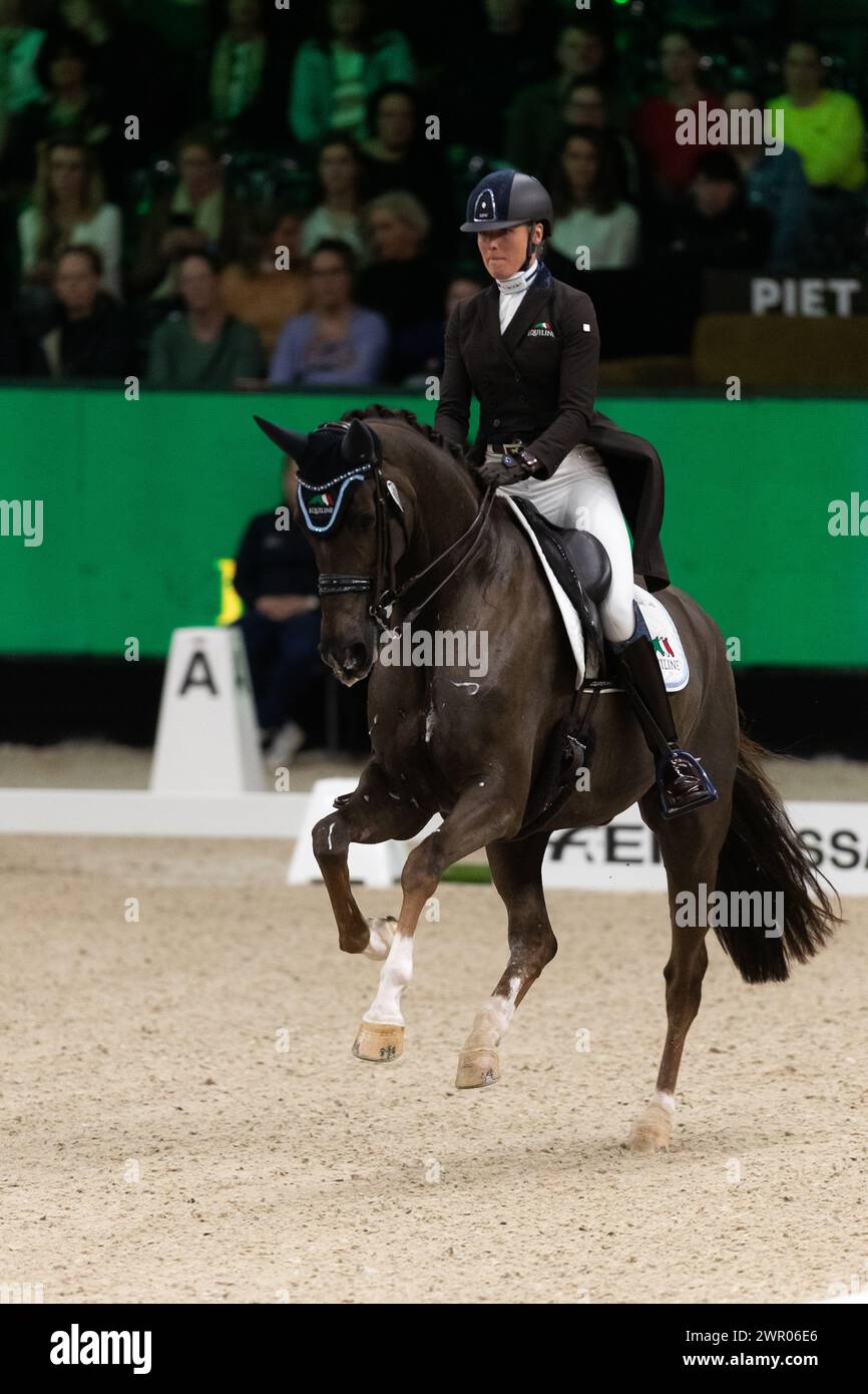 DenBosch, Netherlands - March 9, 2024. Isabell Cool of Belgium competes ...