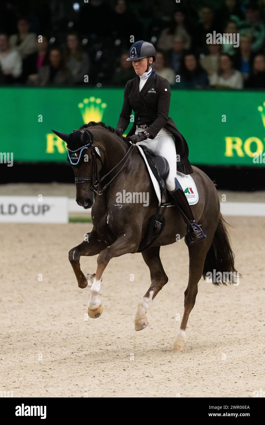 DenBosch, Netherlands - March 9, 2024. Isabell Cool of Belgium competes ...
