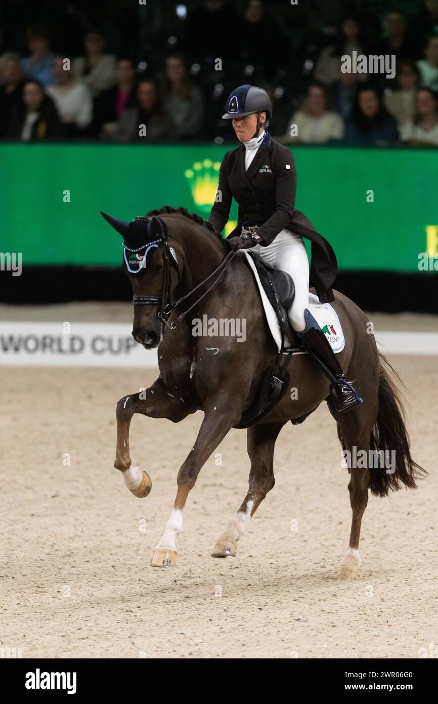 DenBosch, Netherlands - March 9, 2024. Isabell Cool of Belgium competes ...