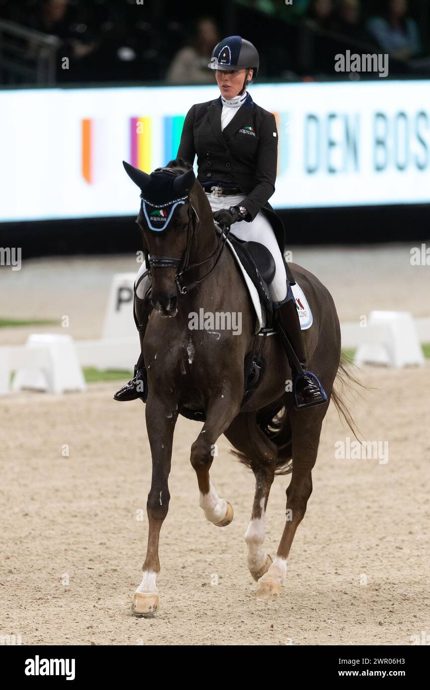 DenBosch, Netherlands - March 9, 2024. Isabell Cool of Belgium competes ...