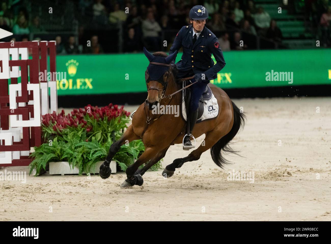 DenBosch, Netherlands - March 9, 2024. Lorenzo De Luca of Italy, riding ...