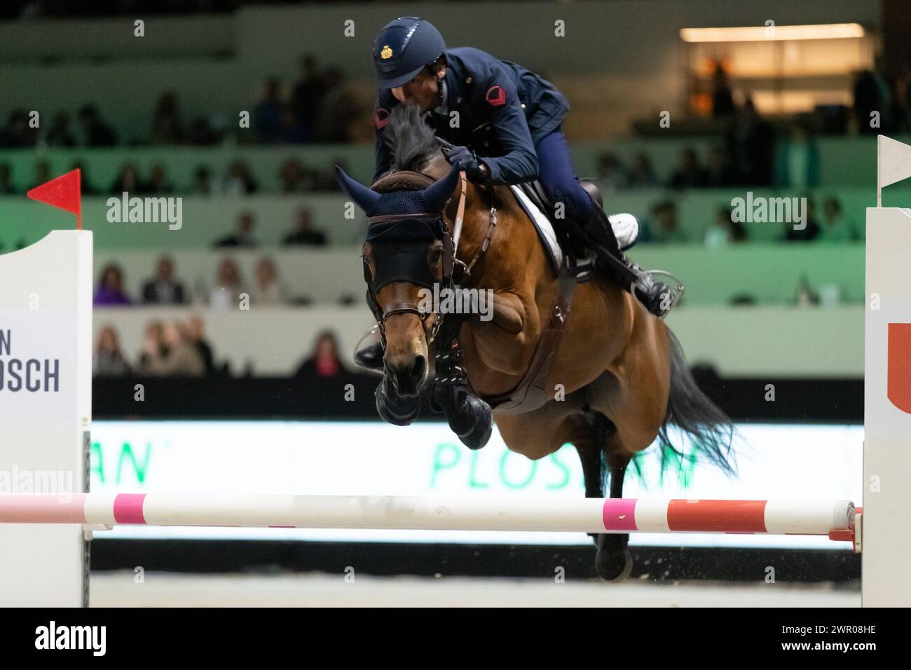 DenBosch, Netherlands - March 9, 2024. Lorenzo De Luca of Italy, riding ...
