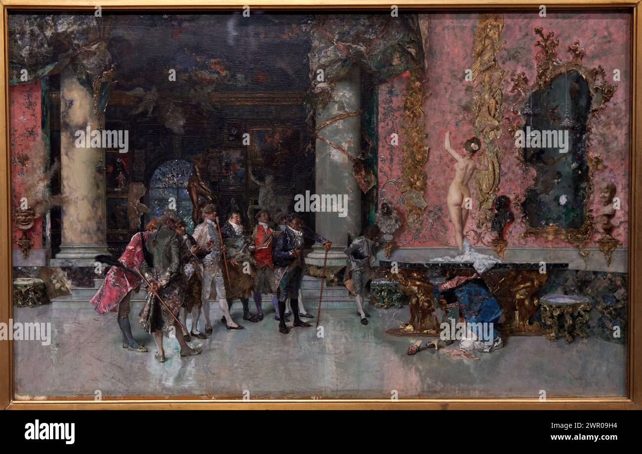 “Choosing the model”, 1868-1874, Mariano Fortuny (1838-1874 Stock Photo ...