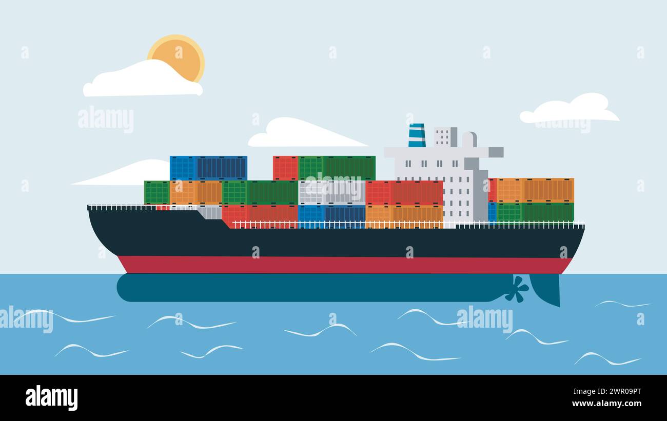 Large supply vessel Stock Vector Images - Alamy