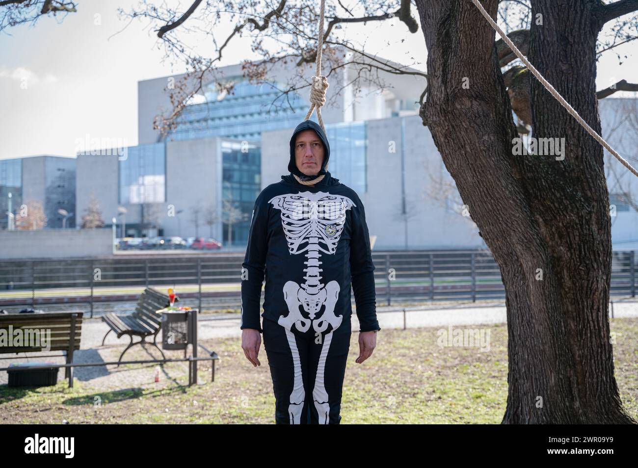 07.03.2024, Berlin, Germany, Europe - Portrait of a climate activist ...