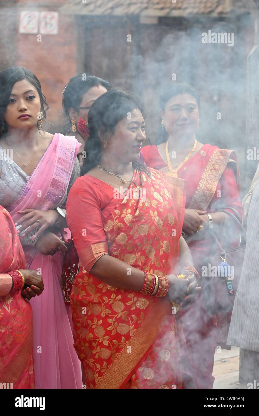 Newari women hi-res stock photography and images - Alamy
