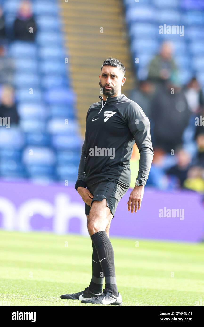Match referee Sunny Singh Gill during the Premier League match between ...