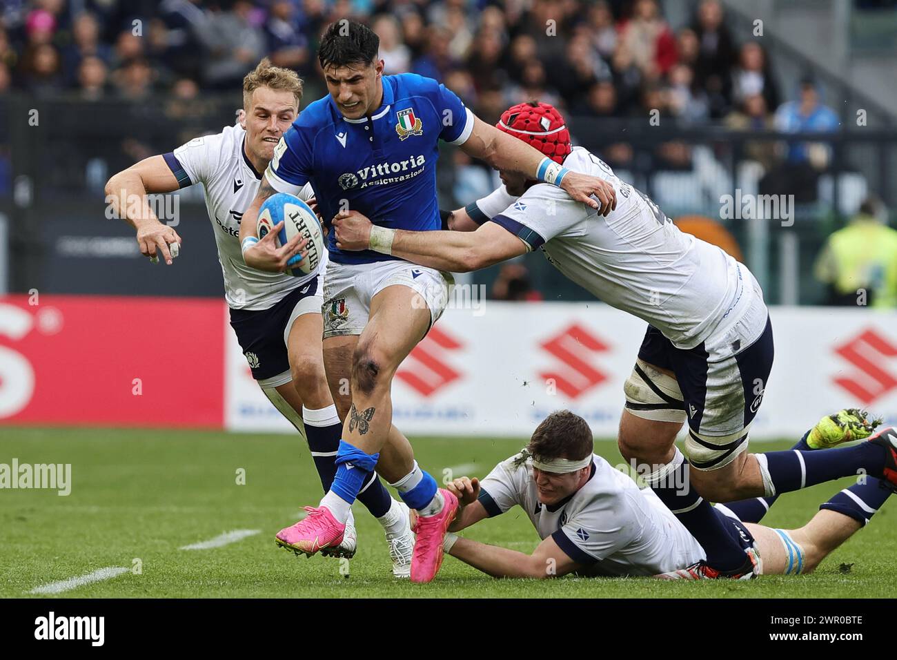 Rome, Italie. 09th Mar, 2024. Tommaso Menoncello of Italy in action ...