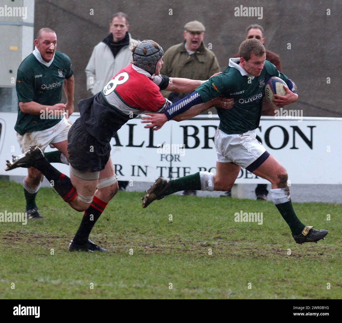 HAWICK V GLASGOW HAWKS, BT SCOTLAND PREMIERSHIP DIVISION ONE 16/3/02. A ...