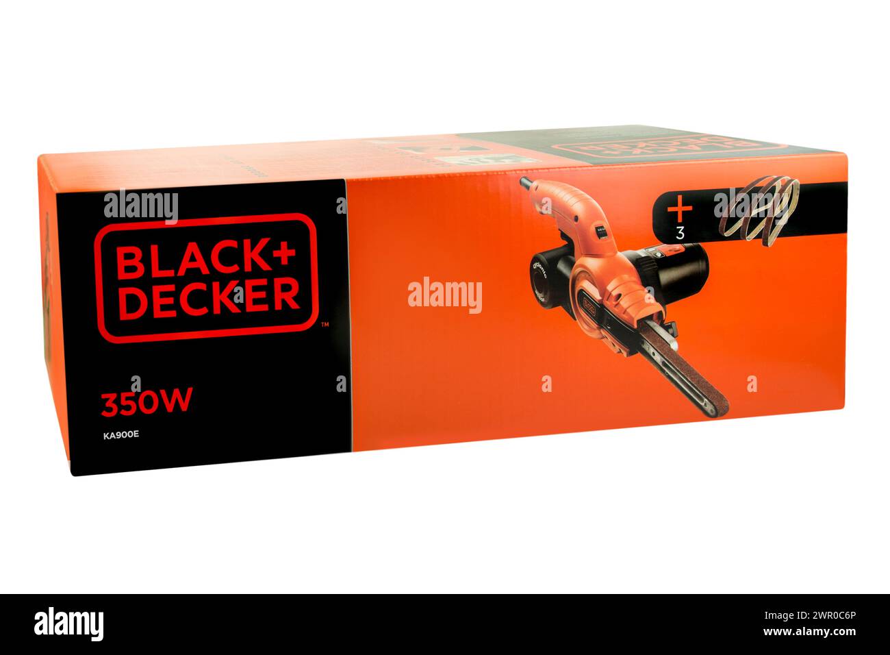 Hamburg, Germany - March 8 2024: Black + Decker belt sander isolated on ...