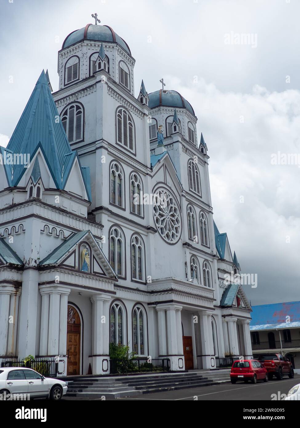 Apia in Samoa: the Immaculate Conception Catholic Cathedral Stock Photo ...