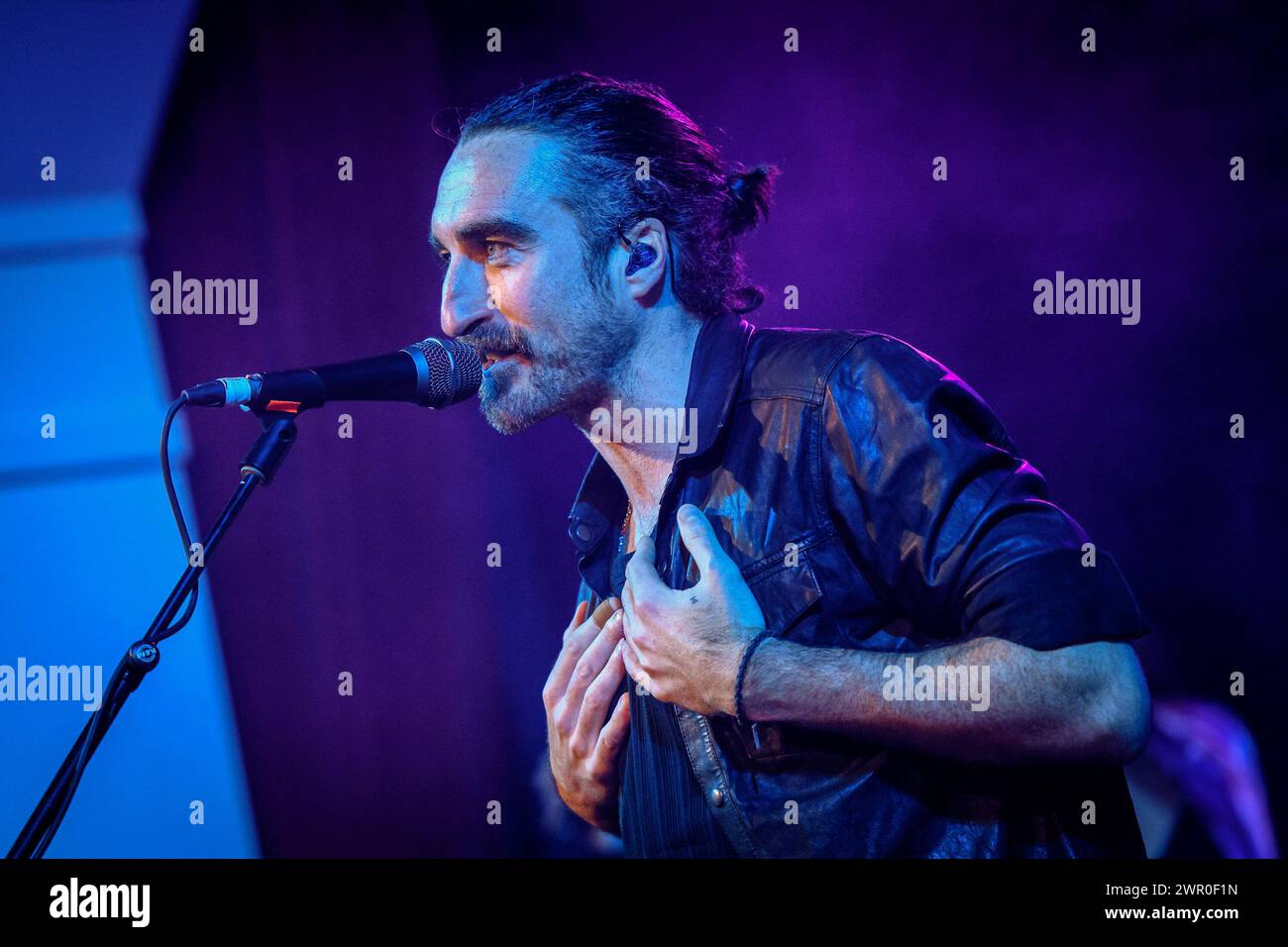 Danny O'Reilly lead singer of the rock band, The Coronas, performs at a ...