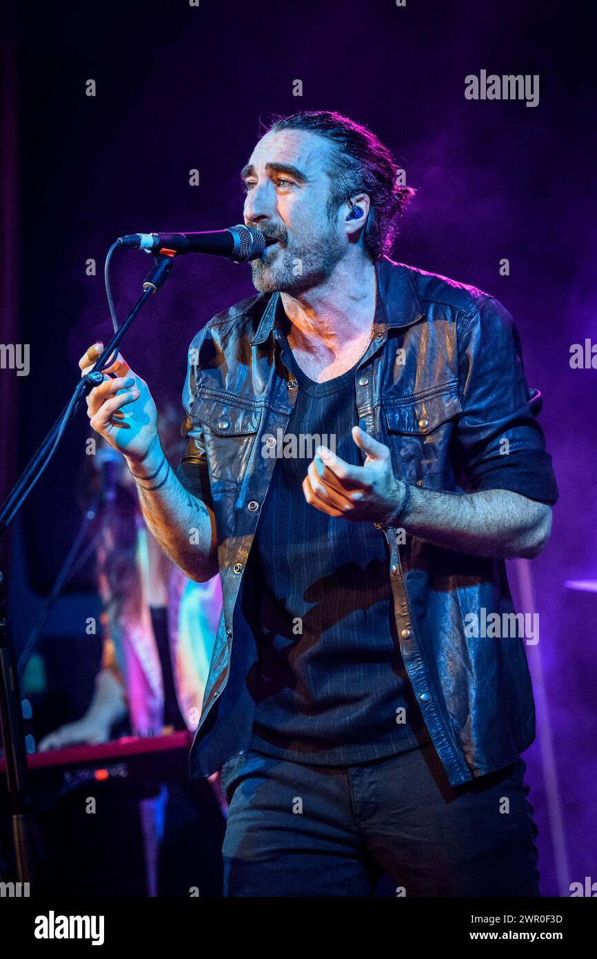 Danny O'Reilly lead singer of the rock band, The Coronas, performs at a ...