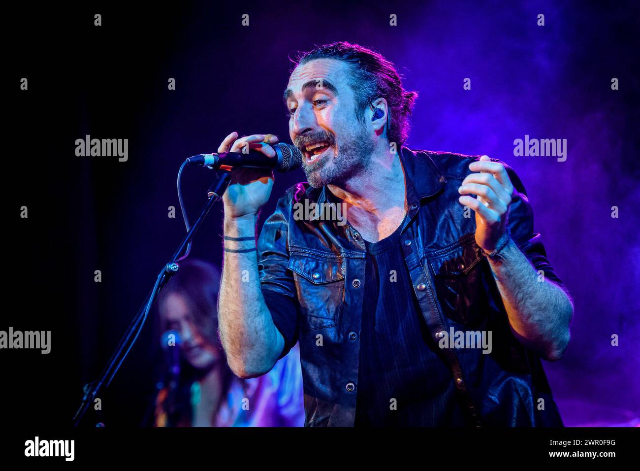 Danny O'Reilly lead singer of the rock band, The Coronas, performs at a ...