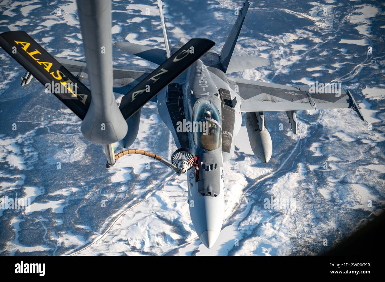 A U.S. Air Force KC-135 Stratotanker, from the 168th Wing, Alaska Air ...