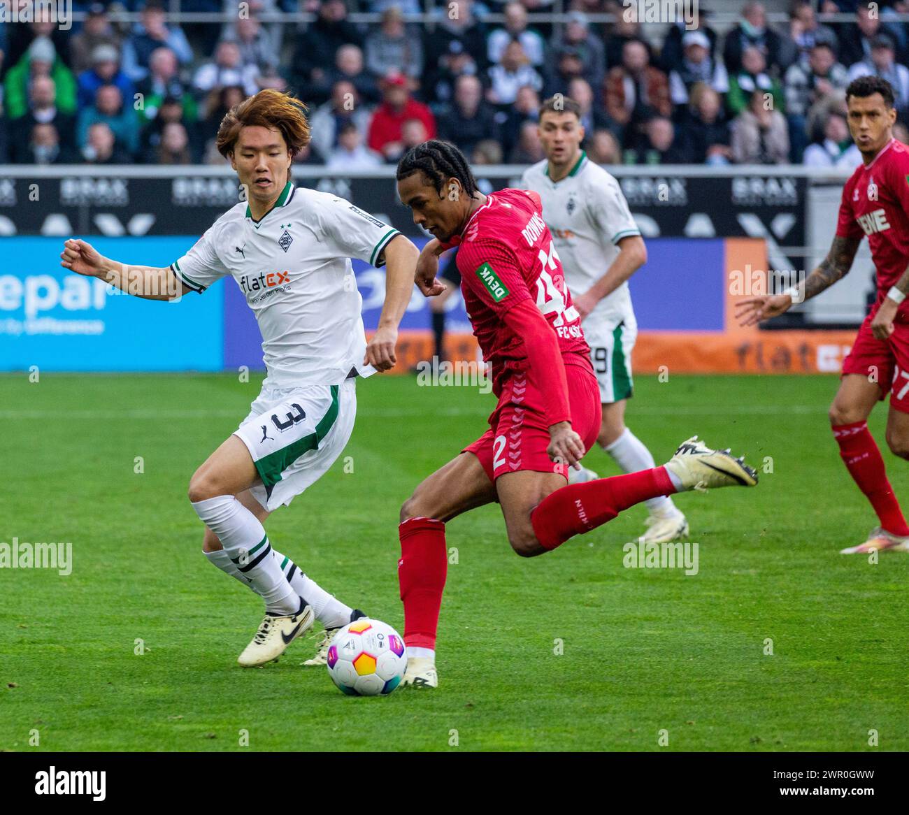 sports, football, Bundesliga, 2023/2024, Borussia Moenchengladbach vs. 1. FC Koeln 3-3, Stadium ...