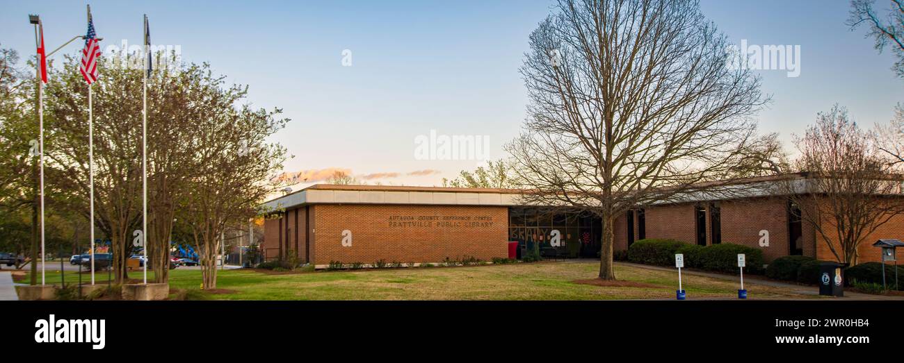 Prattville, Alabama, USA-March 6, 2024: Panorama of the Autauga ...