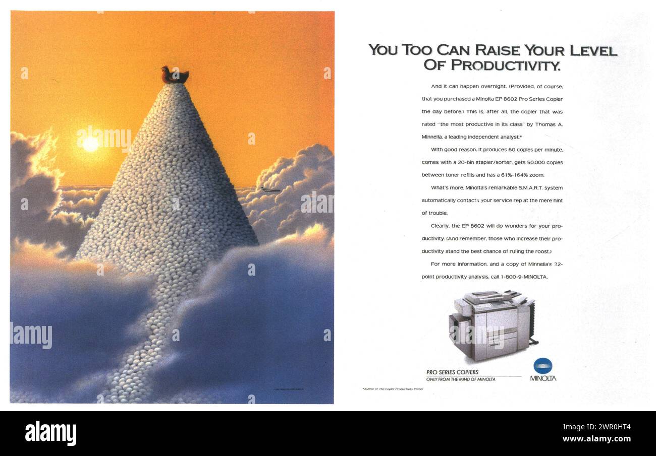 Minolta adverts hi-res stock photography and images - Alamy