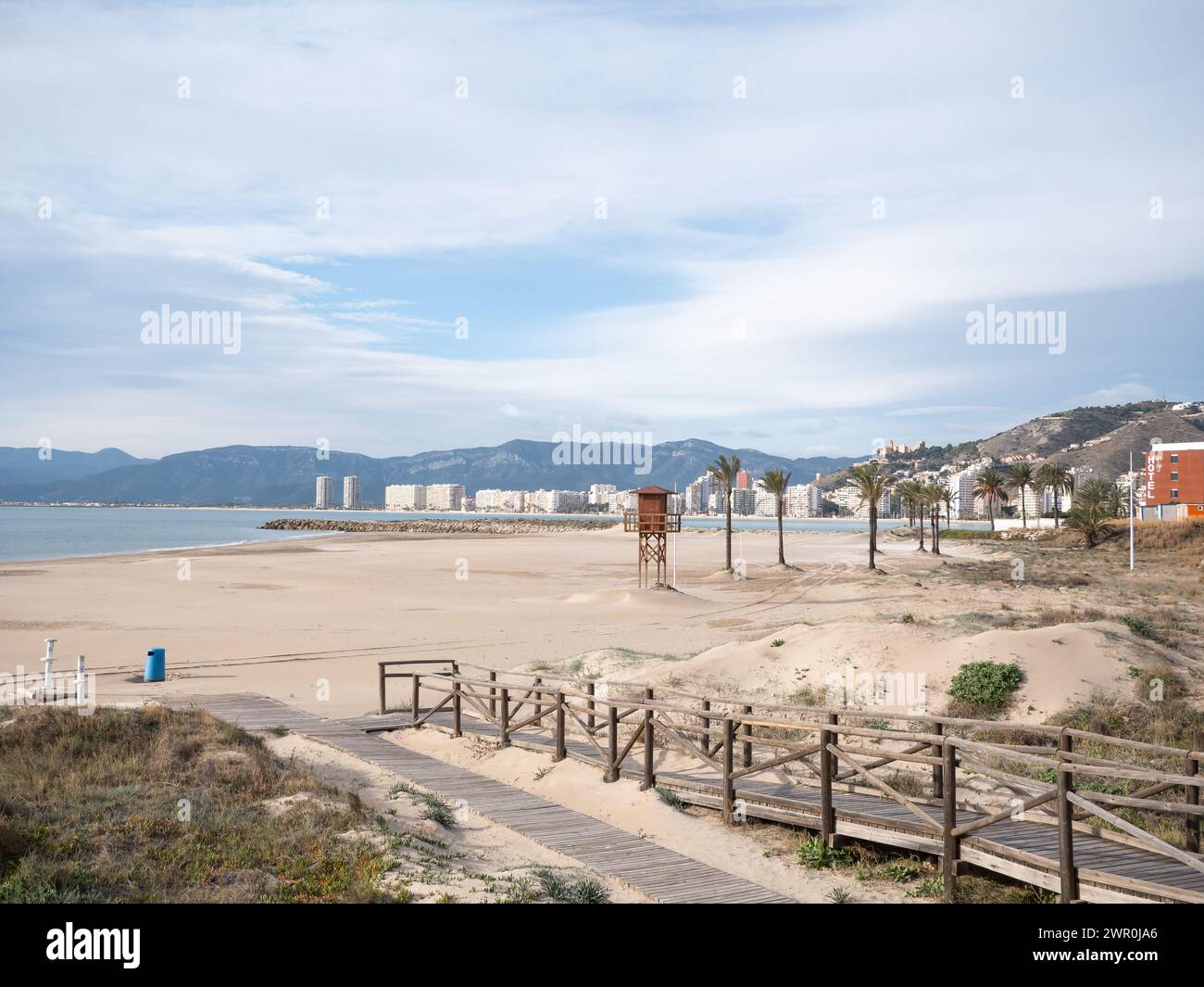Cap Blanc beach in Cullera, Valencia coast Stock Photo - Alamy