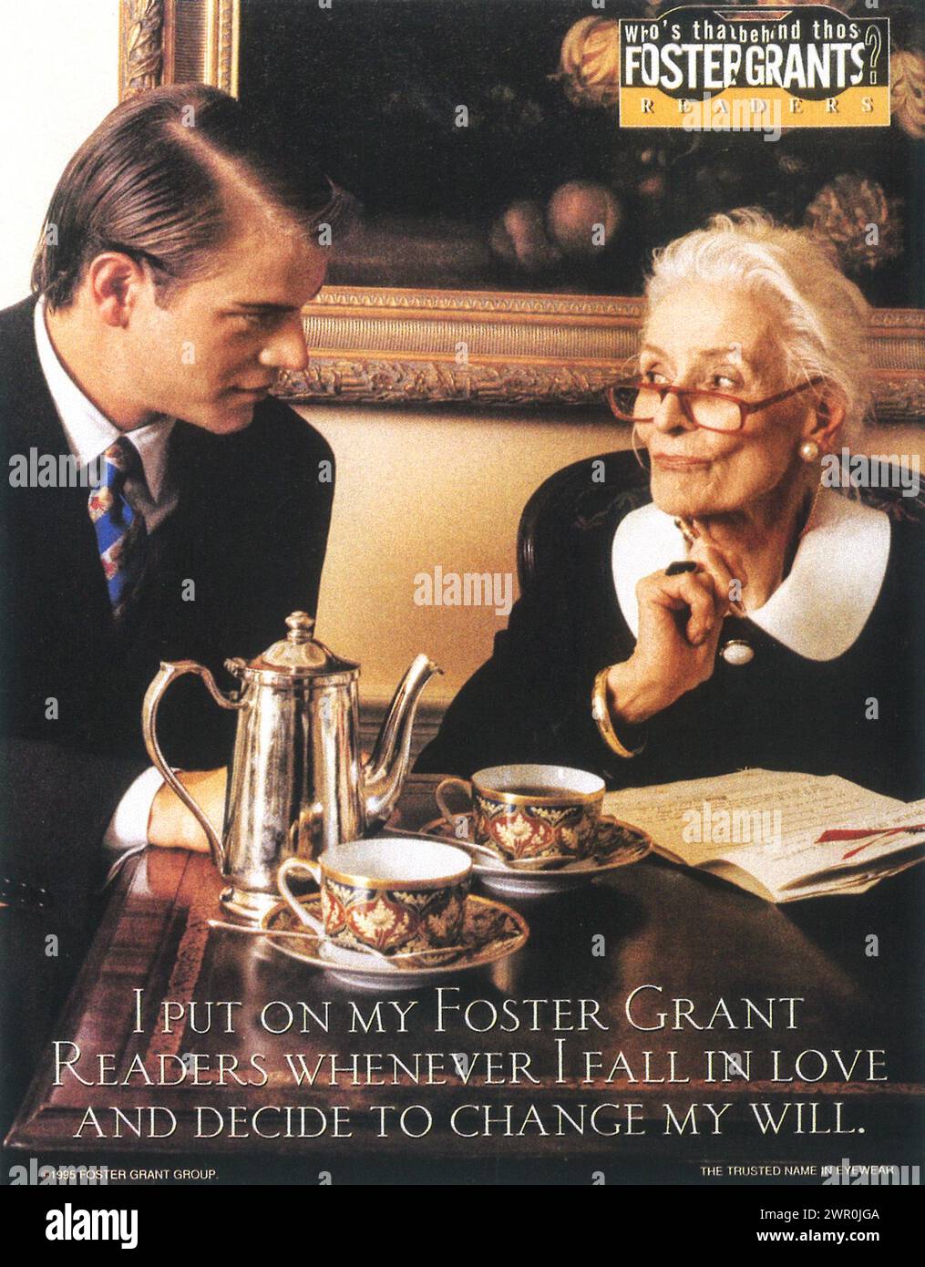 1995 Foster Grant Ad Stock Photo - Alamy