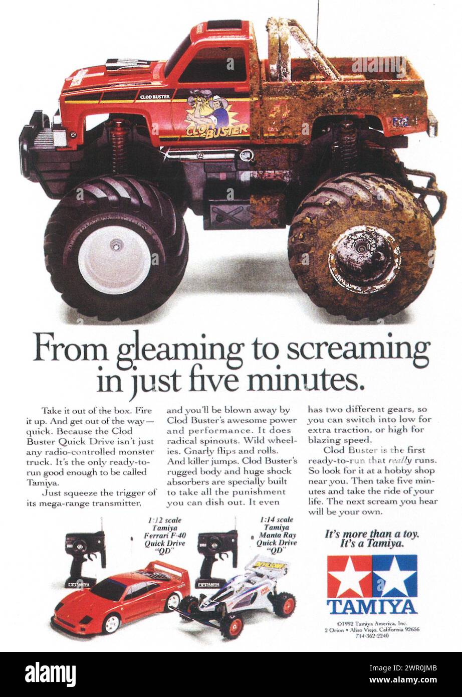 1992 Tamiya Models Ad Stock Photo - Alamy